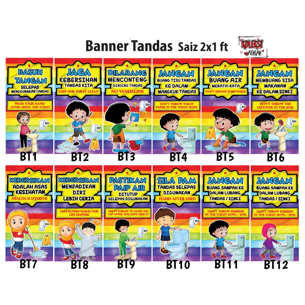 Banner Tandas 2x1kaki | Shopee Malaysia