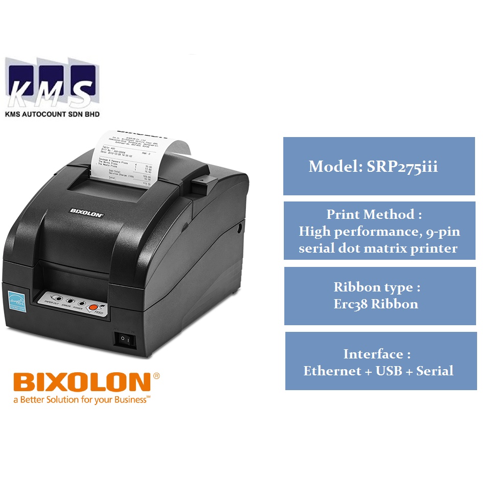 Bixolon SRP275 iii Dot Matrix Receipt Printer | Shopee Malaysia
