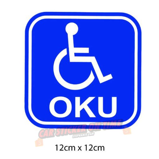 OKU sticker (JPJ approved sticker) | Shopee Malaysia