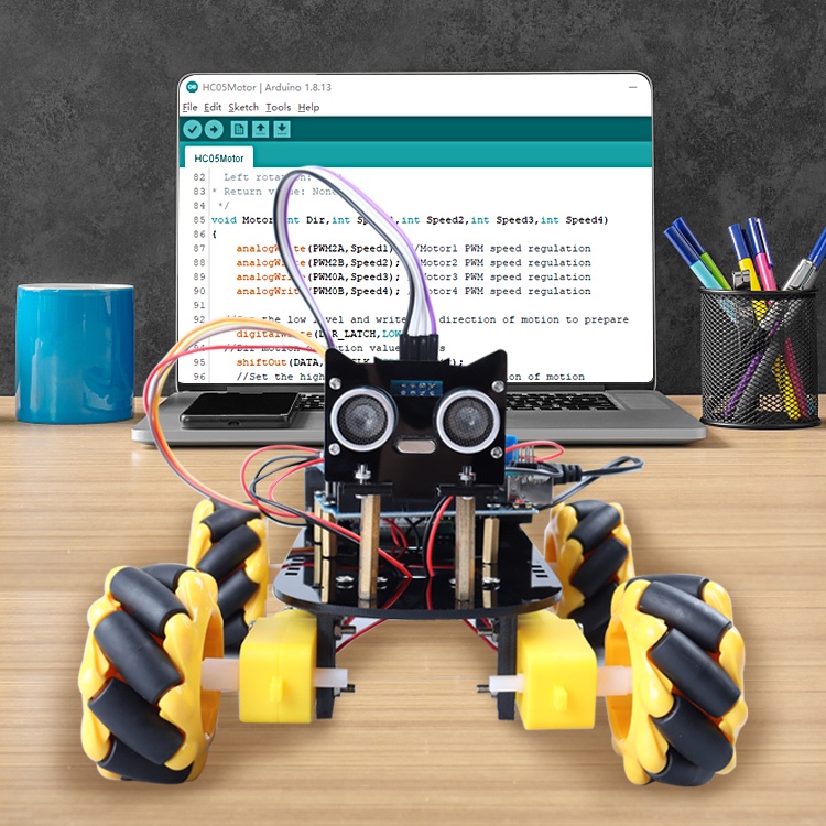 Popular DIY 4WD Smart Robot Car Kit For Arduino Robot C/C++ Programming ...
