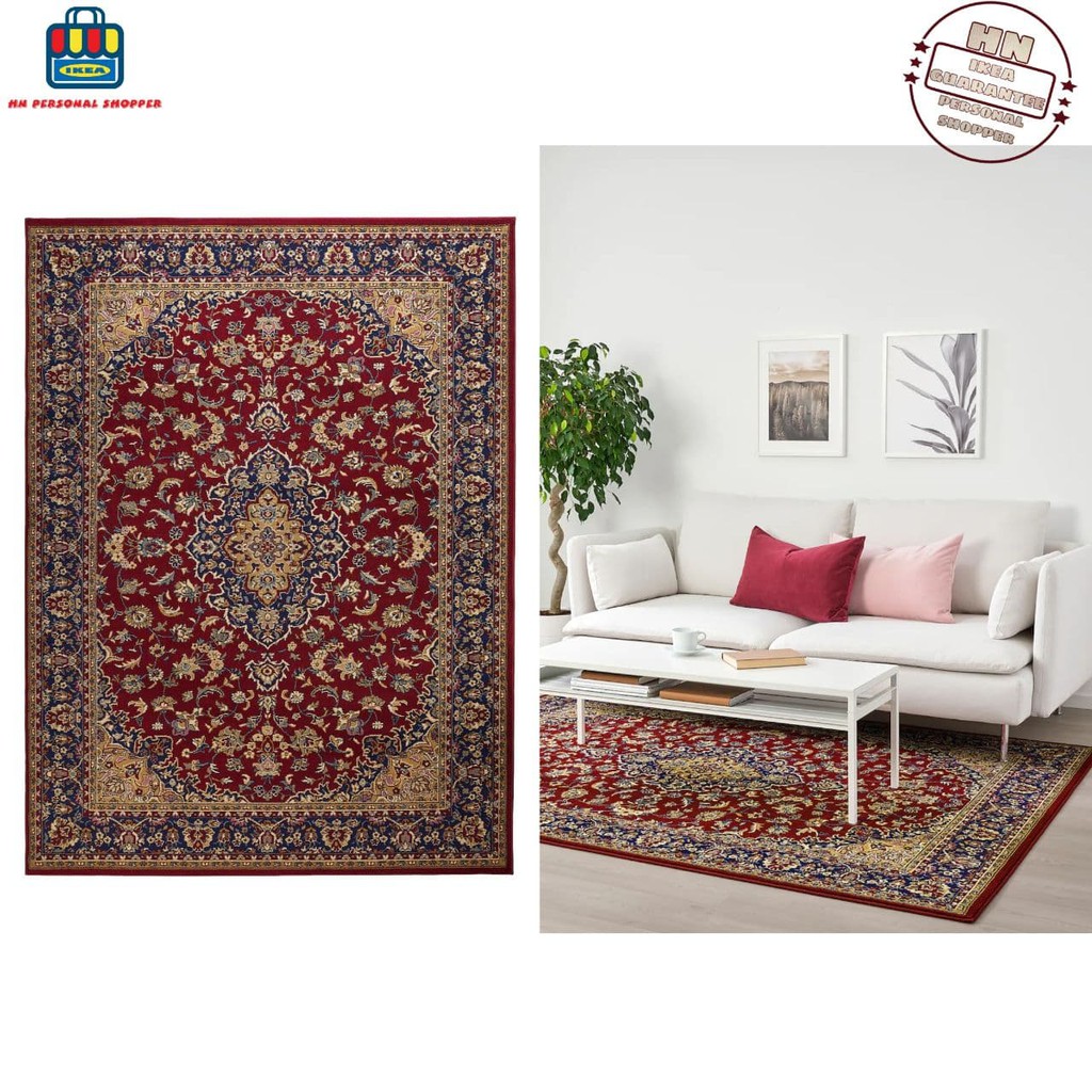 100% Original Ikea VEDBAK Rug, low pile, multicolour (Price include ...