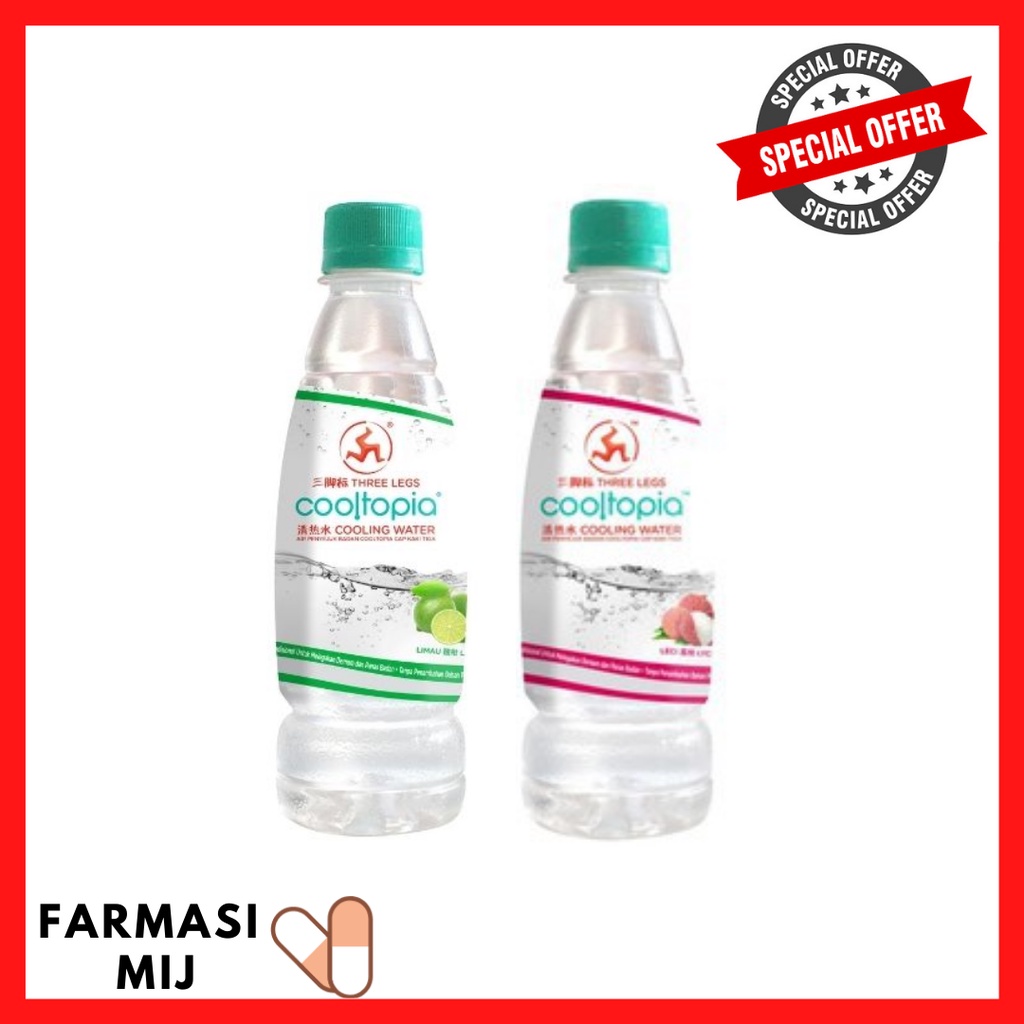 THREE LEGS COOLTOPIA COOLING WATER LYCHEE/LIME 320ML | Shopee Malaysia