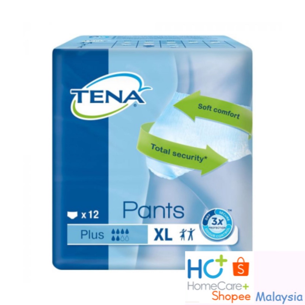 Tena Pants Plus Adult Diapers - XL12 | Shopee Malaysia