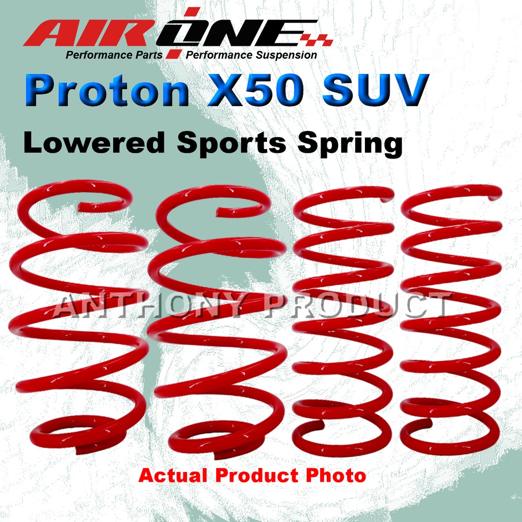 AIRONE Proton X50 SUV 2020 - 2022 Lowered Sport Coil Spring (Red Colour ...