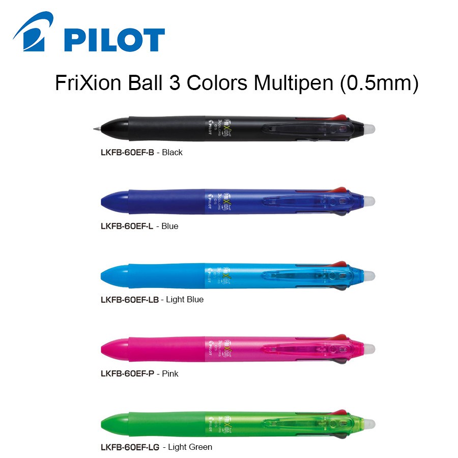 Pilot FriXion Ball 3 Colors Multipen (0.5mm) | Shopee Malaysia