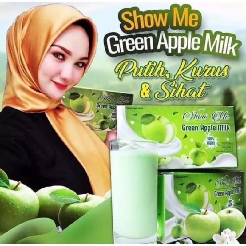 SHOW ME GREEN APPLE MILK / SUSU APPLE LIMITED EDITION 100% ORIGINAL | Shopee Malaysia