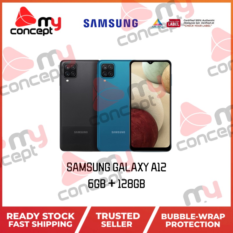 Samsung a125 galaxy a12 - ready stock original set by samsung malaysia ...
