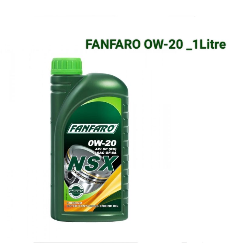Original SCT FANFARO 0W20 FF6724 NSX Fully Synthetic Engine Oil--1L ...