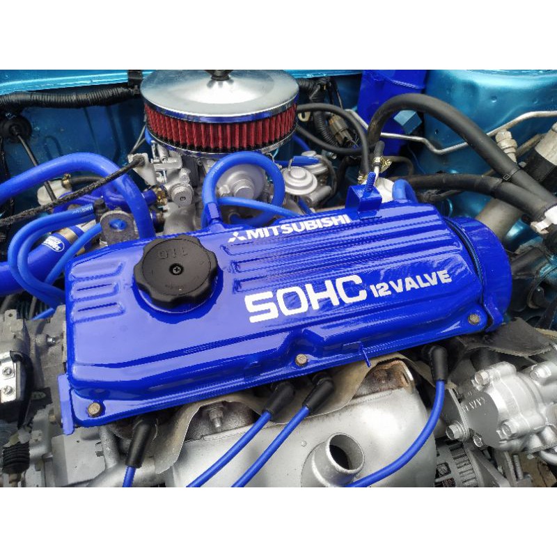 STICKER SOHC MITSUBISHI - VALVE COVER WIRA/SAGA 4G15 / 4G13 | Shopee ...
