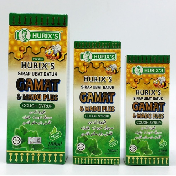 Hurix's Sirap Ubat Batuk Gamat & Madu Plus 60ml / 100ml / 180ML ...