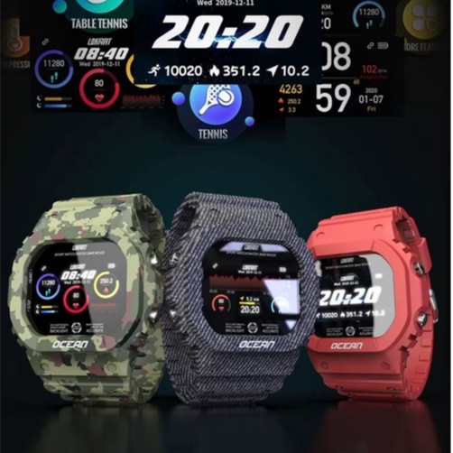 KL READY STOK Ocean Smart Watch LOKMAT Touch Screen IP68 Waterproof ...
