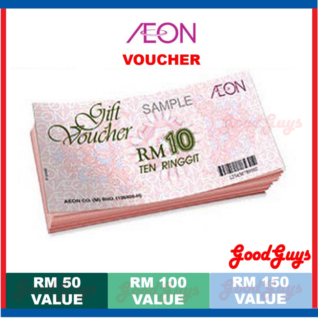 AEON SHOPPING VOUCHER RM10 EACH.(EXPIRY SEPT 2021) | Shopee Malaysia