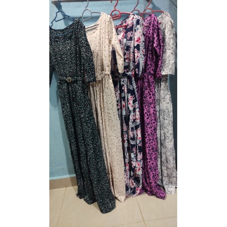 dress labuh (lengan 3 suku) | Shopee Malaysia
