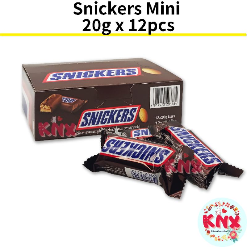 Snickers Mini Peanut Bar 20g x 12pcs | Shopee Malaysia