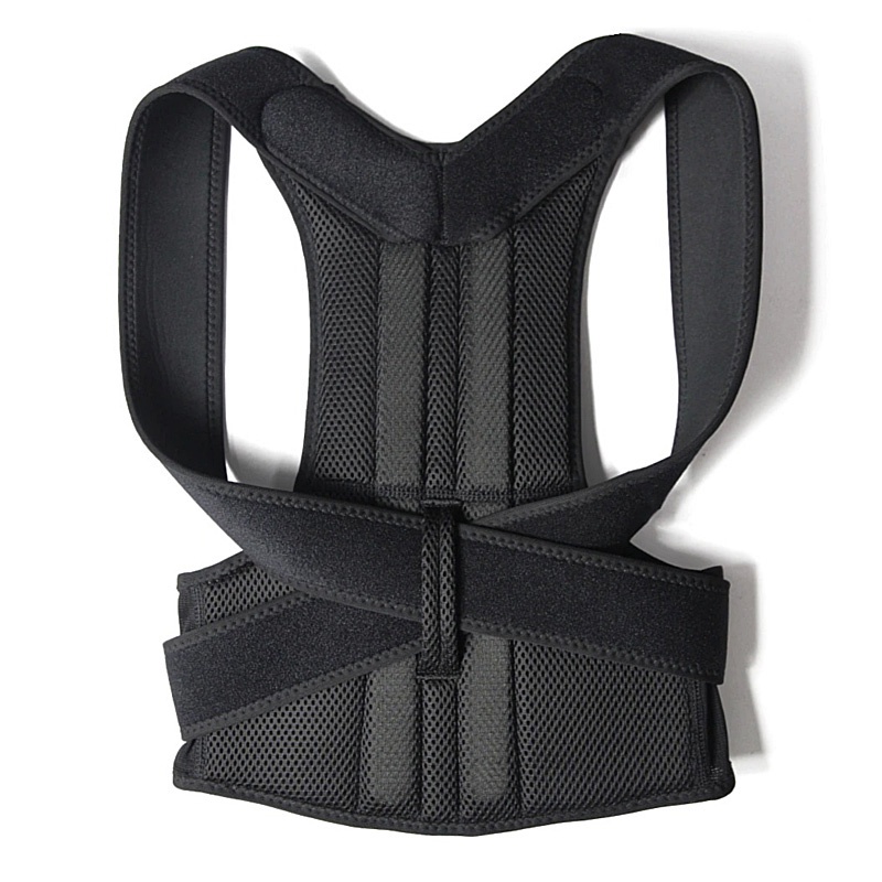 Durable Body Belt Posture Corrector Lumbar Spine Shoulder Brace ...
