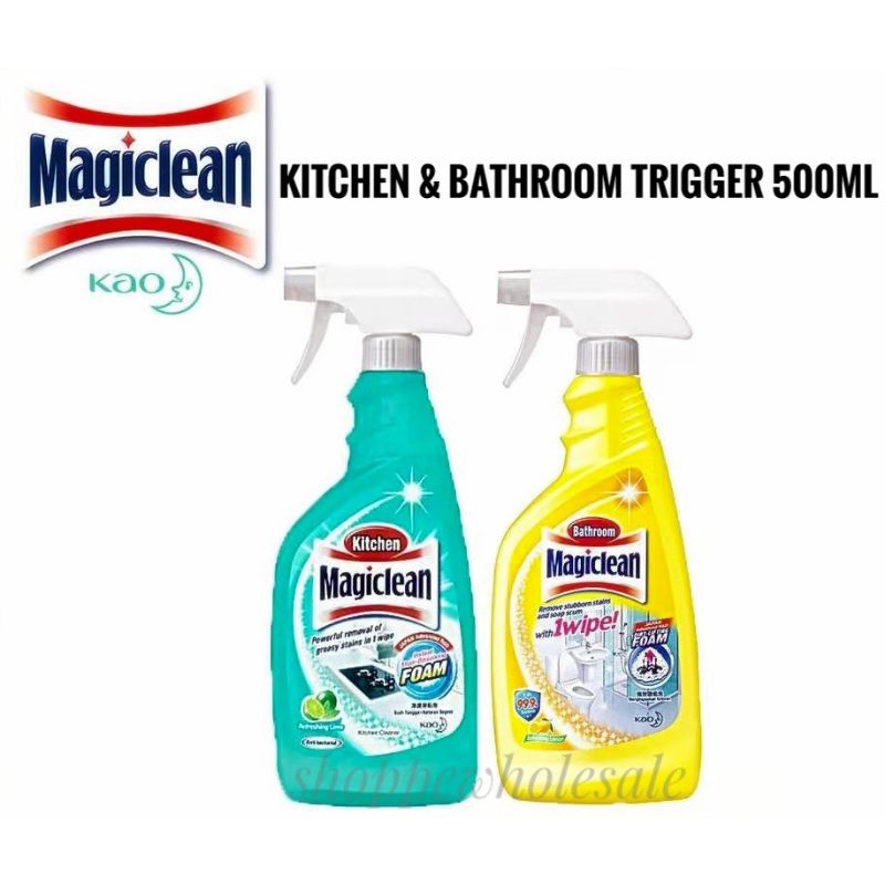 KAO Magiclean Kitchen & Bathroom Trigger Cleaner Spray 500ml | Shopee Malaysia