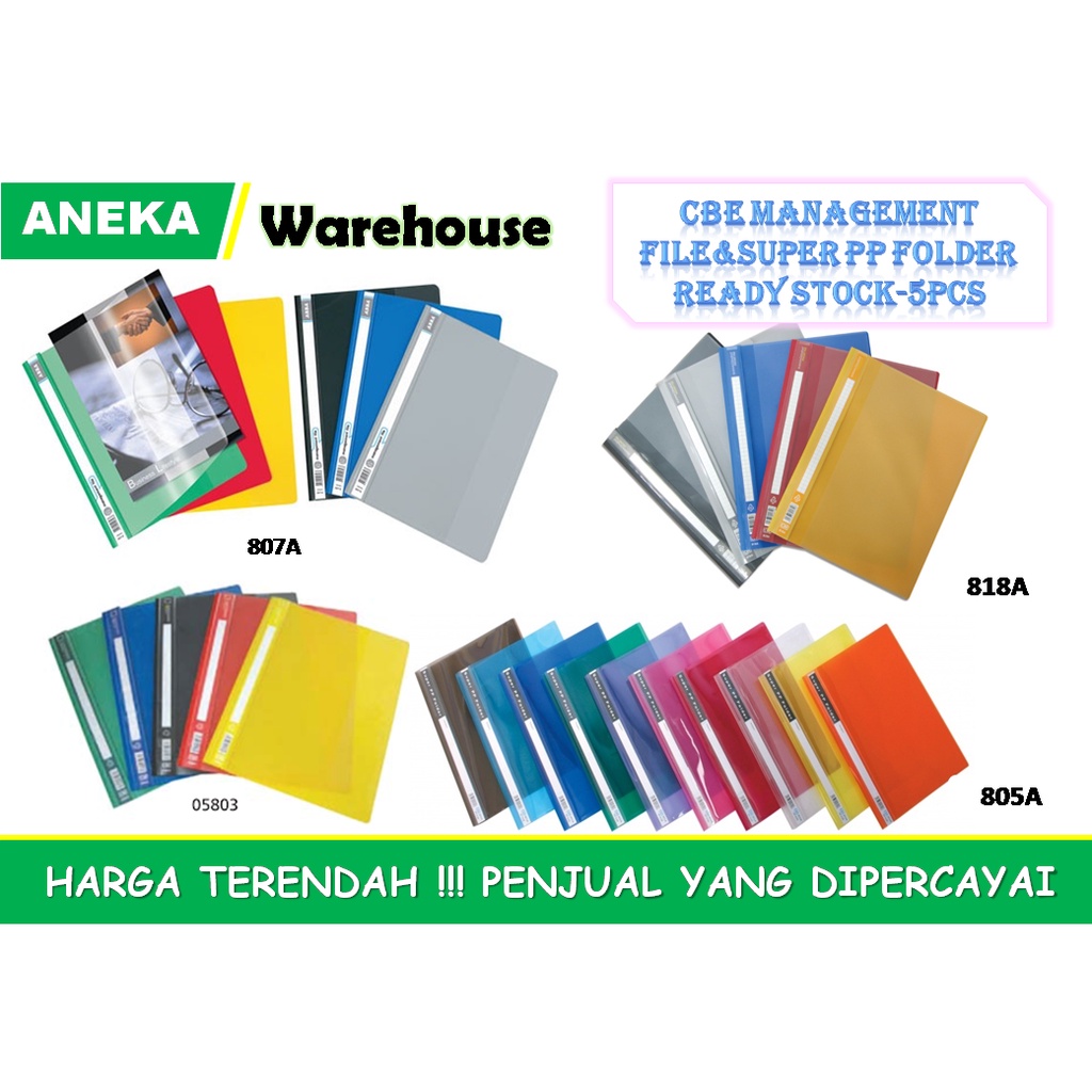 A4 Management File / A4 SUPER PP FOLDER / 807A / 05803 / 818A / 805A ...