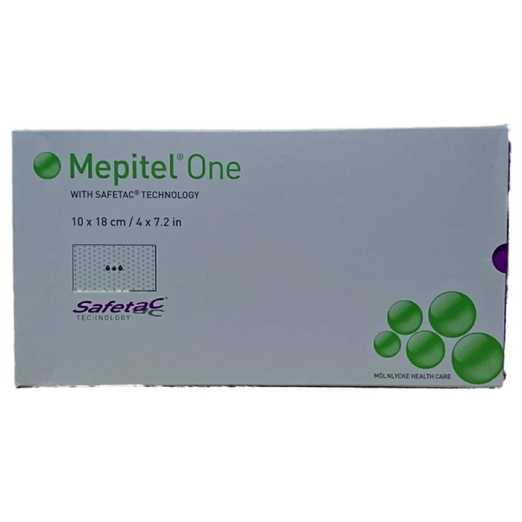 Molnlycke Mepitel One Wound Contact Layer with Safetac 10cm x 18cm (Box ...