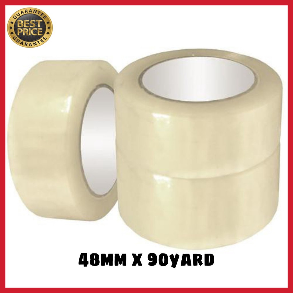 OPP TAPE TRANSPARENT 48MM X 90YARD CLEAR TAPE | Shopee Malaysia