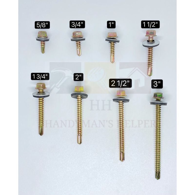 (IRON ) SELF DRILLING SCREW WITH WASHER AWNING SCREW SKRU ONING SKRU ...