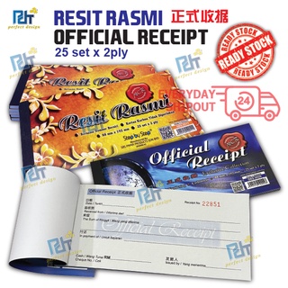 Resit Rasmi / Official Receipt / NCR 2ply x 25set = 50sheets | Shopee ...