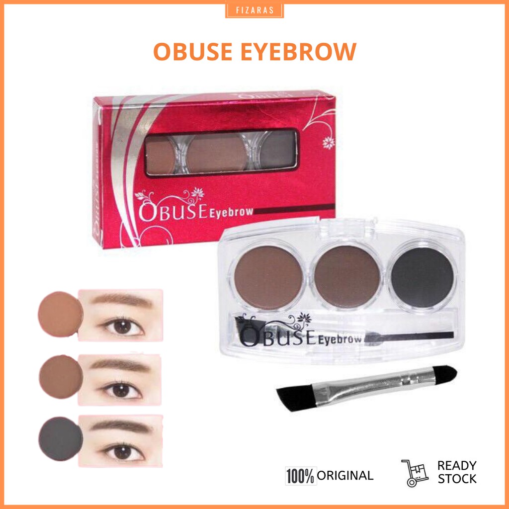 OBUSE Eyebrow Palette 3 In 1 l Celak Kening | Shopee Malaysia