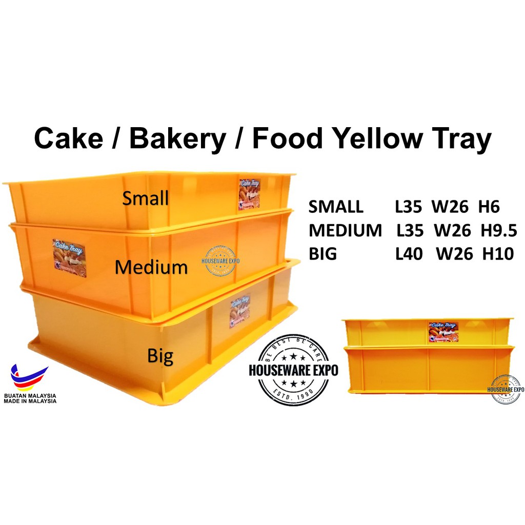 Cake Tray With Cover / Yellow Tray / Cake Tray /Bakery Tray /Yellow ...