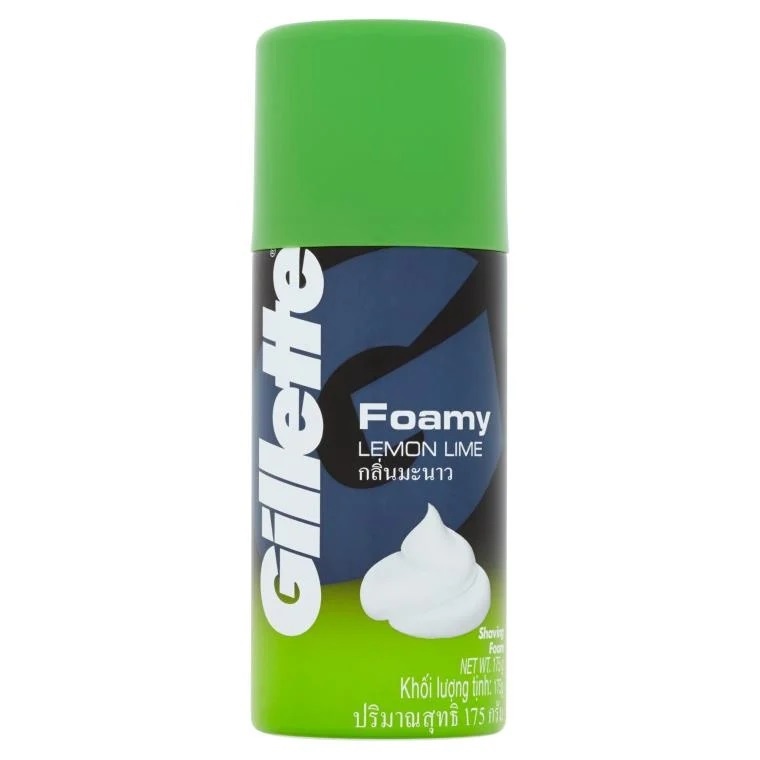 GILLETTE FOAMY SHAVING CREAM LEMON LIME 175G | Shopee Malaysia