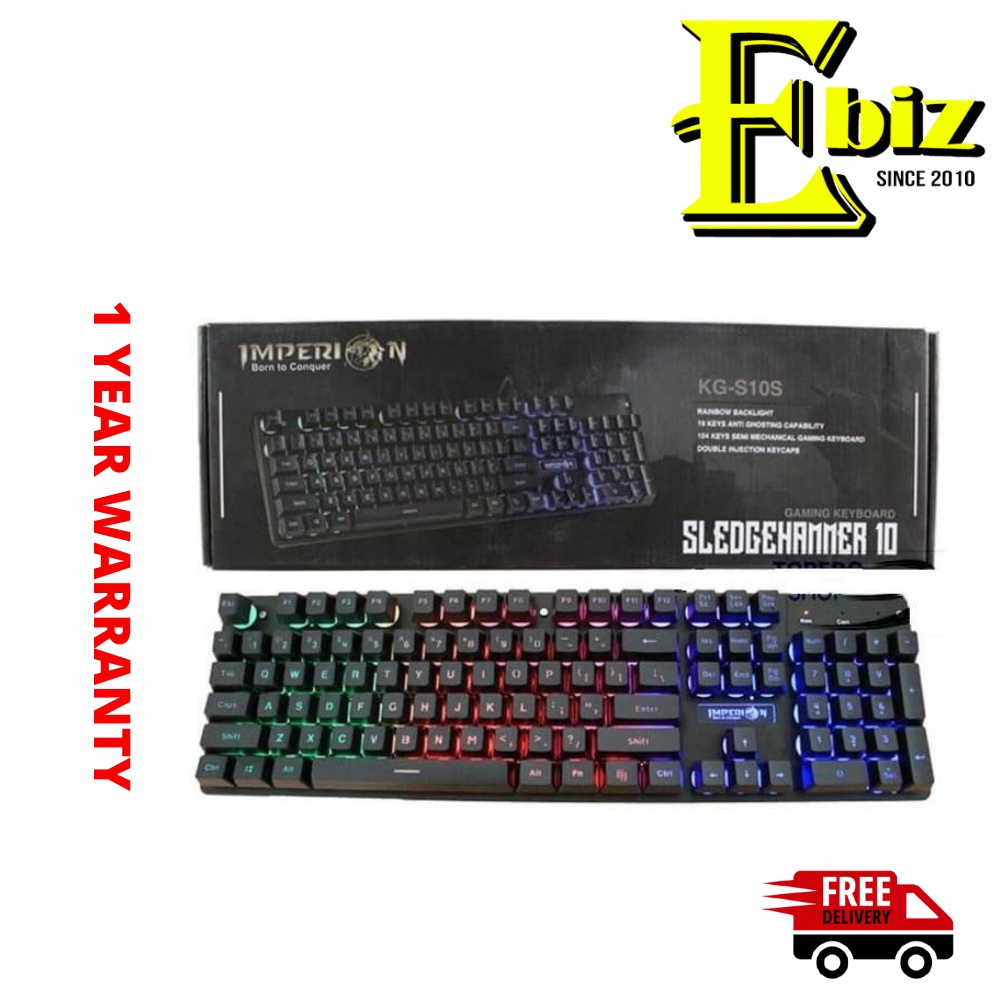 IMPERION Sledgehammer 10 Gaming Keyboard | Shopee Malaysia
