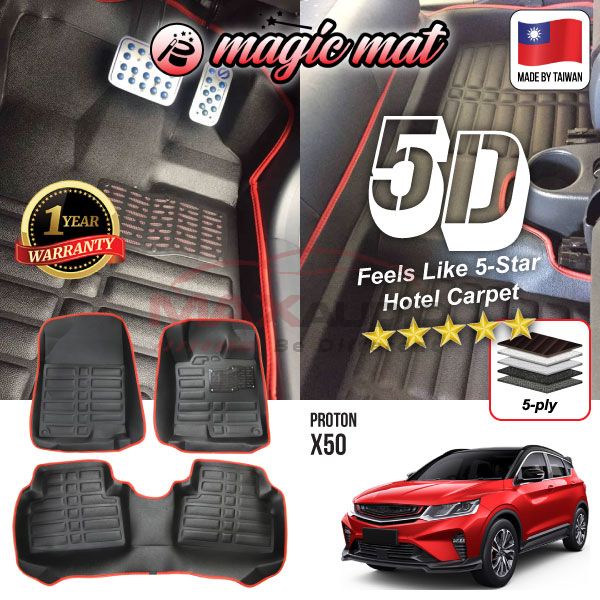 5D Carpet Kereta PROTON X50 MAGIC MAT 5-Layer Premium Leather Car ...