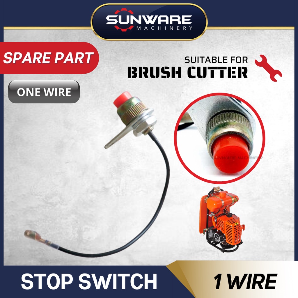 Brush Cutter Stop Button Suis Butang Berhenti Mesin Rumput (1 Wire & 2 ...