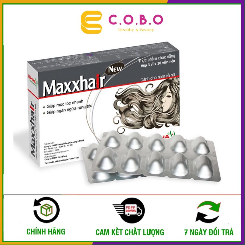 Genuine Maxxhair New Prevents Hair Loss To Help Shine Hair Box Of 30 ...