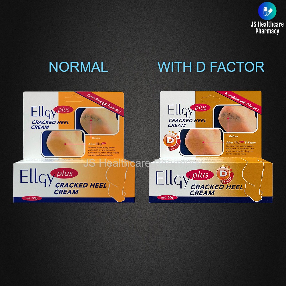 Ellgy Plus Cracked Heel Cream (Normal / With D Factor) - 50g | Shopee ...