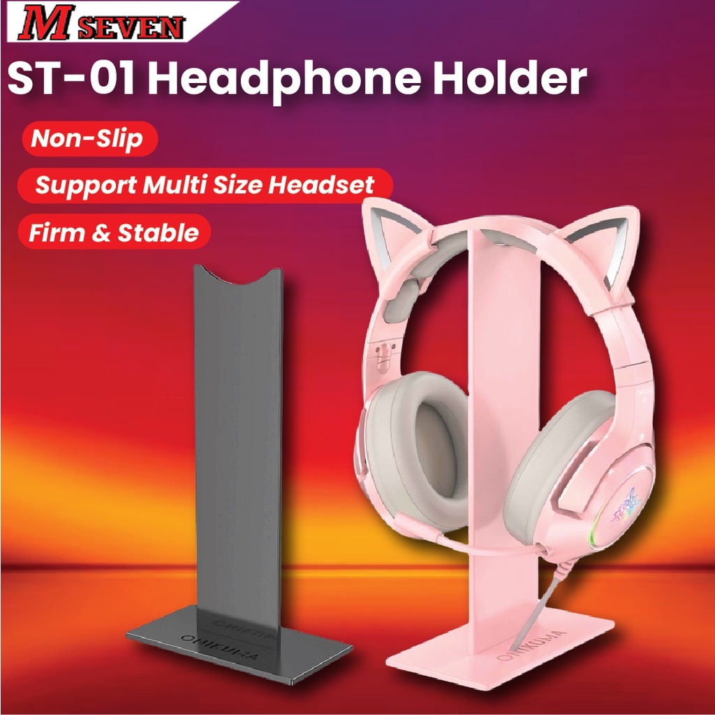 Onikuma ST-01 Stylish Black ABS Hanger Over The Ear Gaming Handset ...