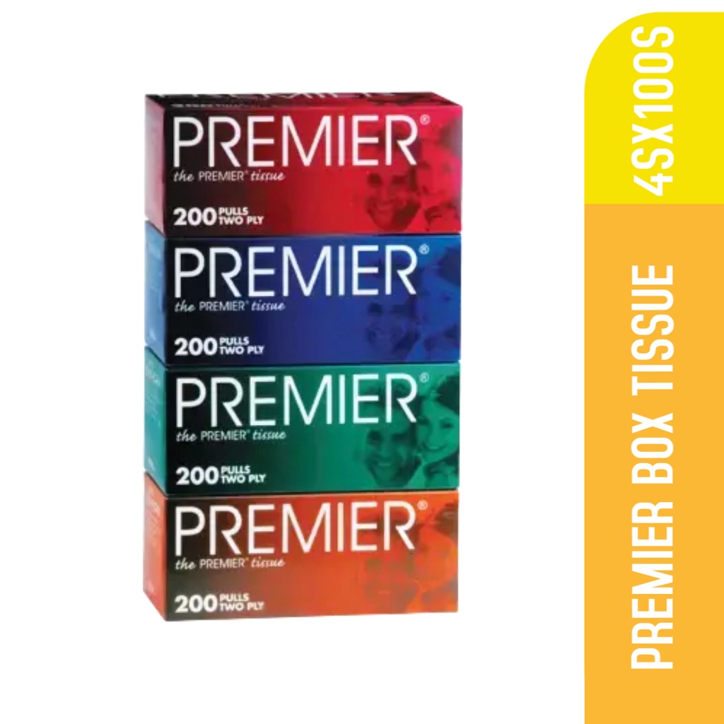 PREMIER BOX TISSUE 4SX100S 9556113000488 | Shopee Malaysia