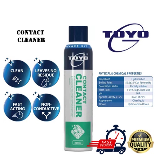 TOYO CONTACT CLEANER SPRAY AEROSOL SERIES [300ML] MULTI PURPOSE ...