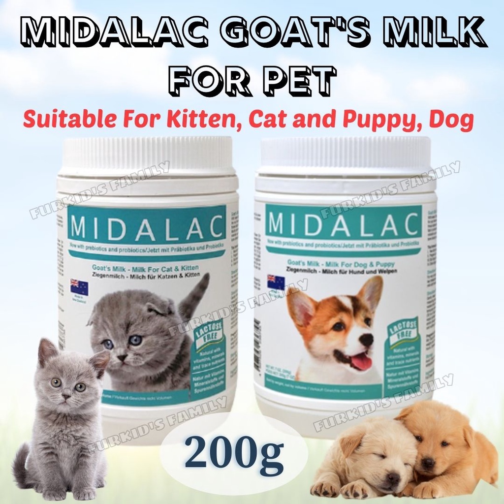 Midalac Goat's Milk Replacer- Milk For Cat Kitten (200g)