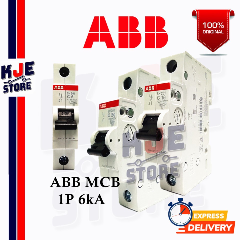 ABB MCB SH201 1P 6kA [6A/10A/16A/20A/32A/40A/63A] [Ready Stock] | Shopee Malaysia