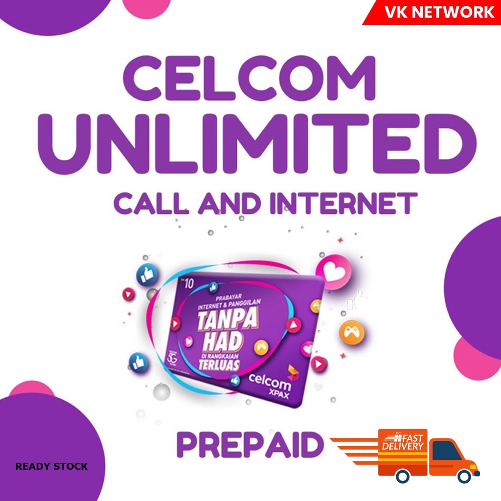 **[PROMOSI]**CELCOM PREPAID UNLIMITED 2X LEBIH PANTAS [Sim Celcom ...