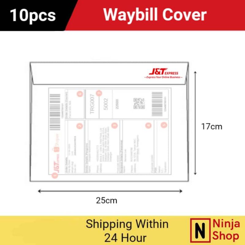 WAYBILL COVER (10pcs) | Shopee Malaysia