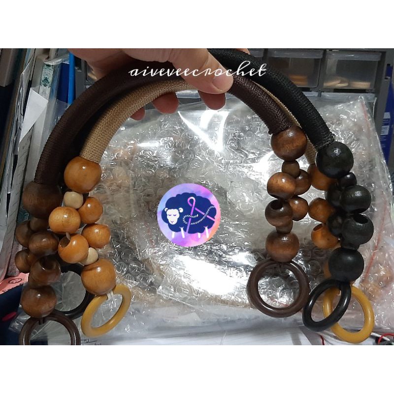 (Aivevee) Handle Beg Kayu Untuk Beg Kait *Ready stock* 1 tangkai ...