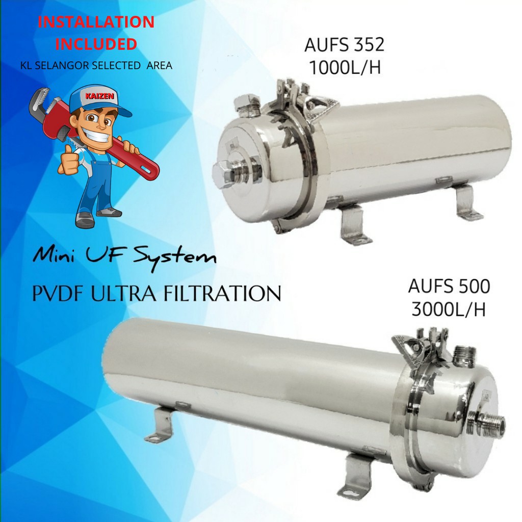 Kemflo uf membrane pvdf aufs 352/500 water filter + free installation ...