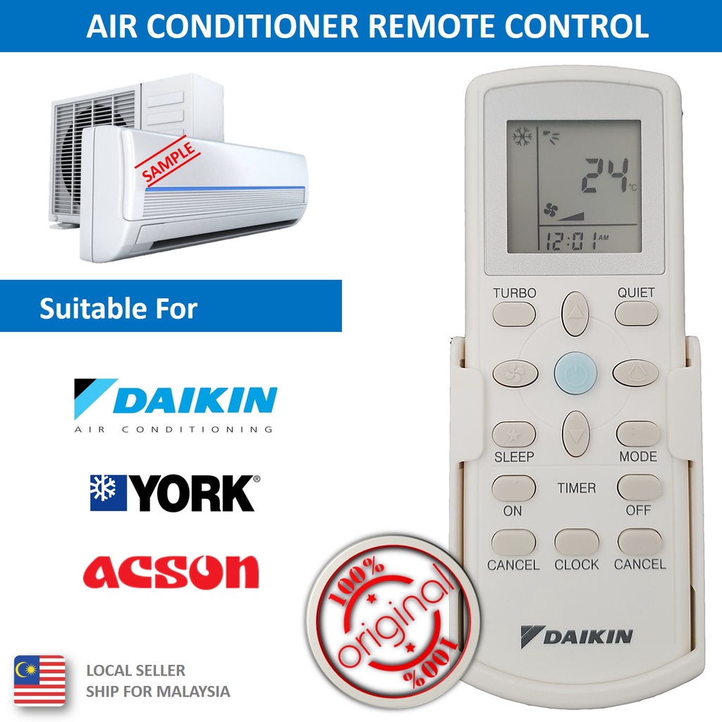 **100% Original** Daikin Air Conditioner Remote Control (DGS01 ...