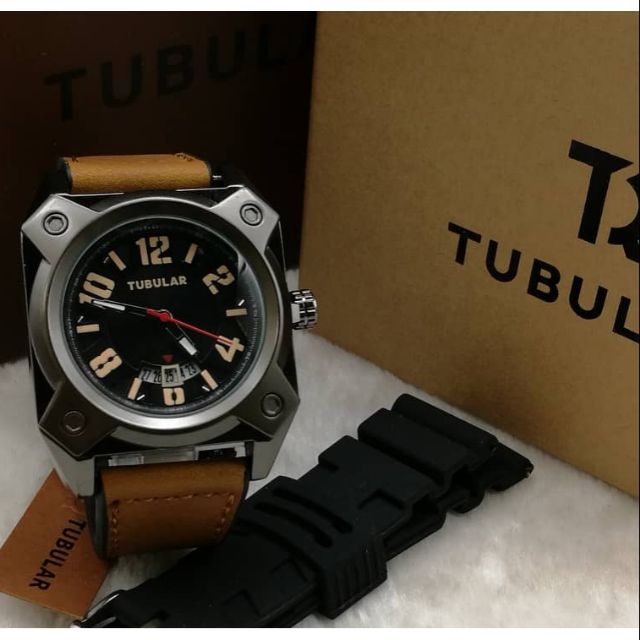 ORIGINAL TUBULAR MEN WATCH WITH WATER RESISTANT | Shopee Malaysia
