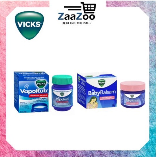 Vicks Vaporub 50g / Vicks Baby Balsam 50g | Shopee Malaysia