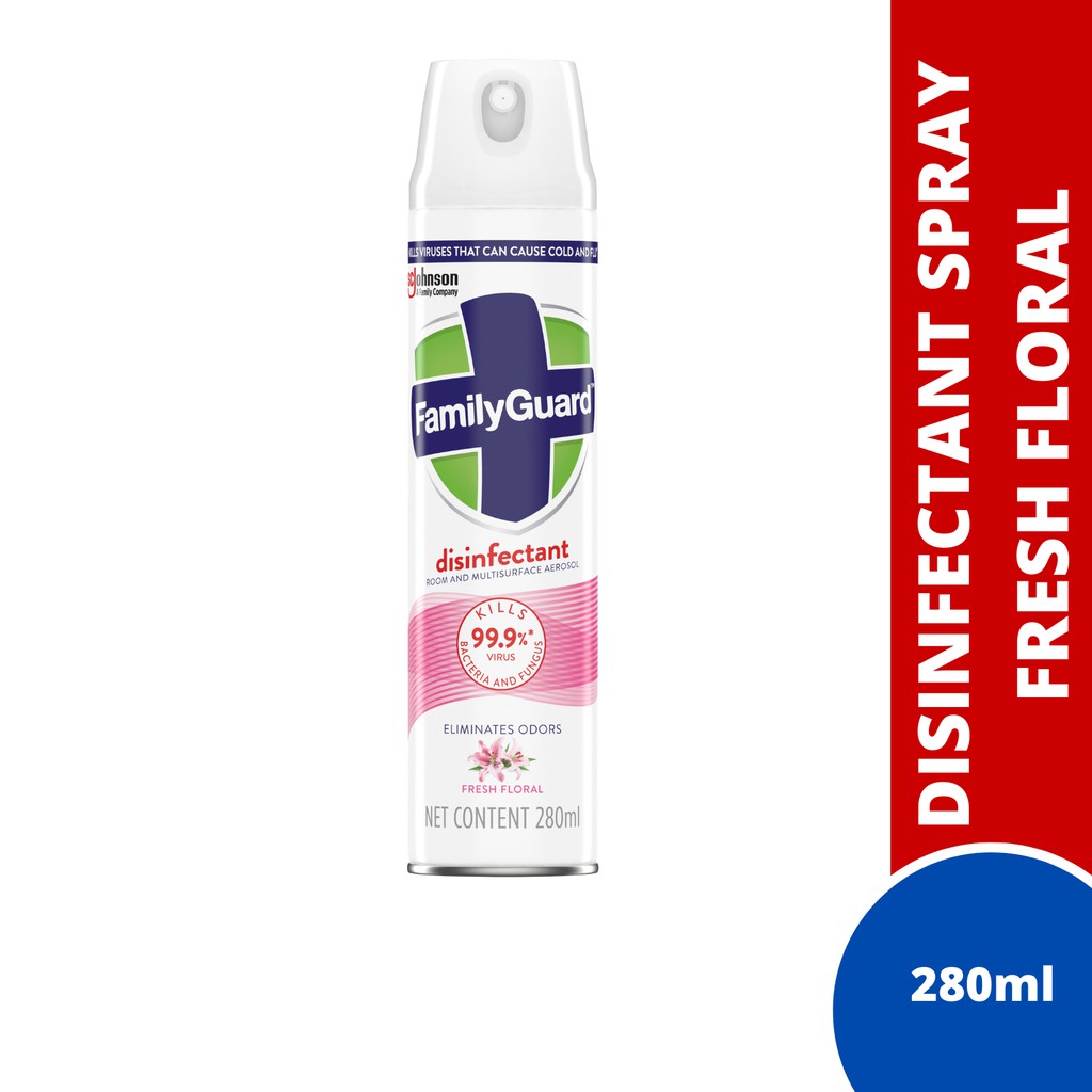 Family Guard Disinfectant Spray Fresh Floral (155ml/280ml/Twin Pack ...