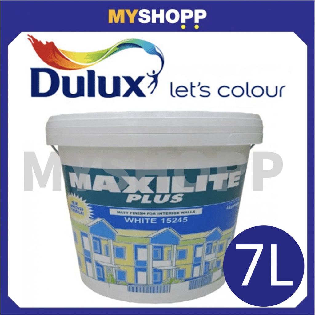 MYSHOPP - Dulux Maxilite 7L 15245 - White | Cat Maxilite | Cat Putih ...