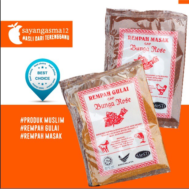 REMPAH GULAI & REMPAH MASAK CAP BUNGA ROS | Shopee Malaysia