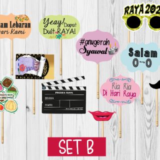 10 pcs photobooth props raya props props stick | Shopee Malaysia