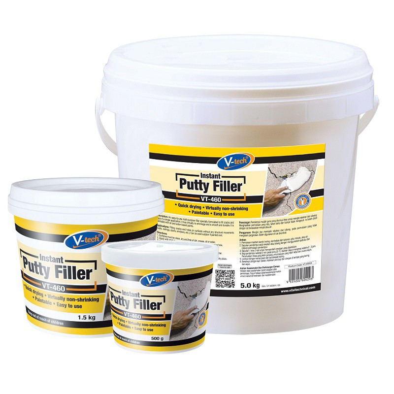 Vtech Instant Putty Filler Simen Putih 500g | BeeCost